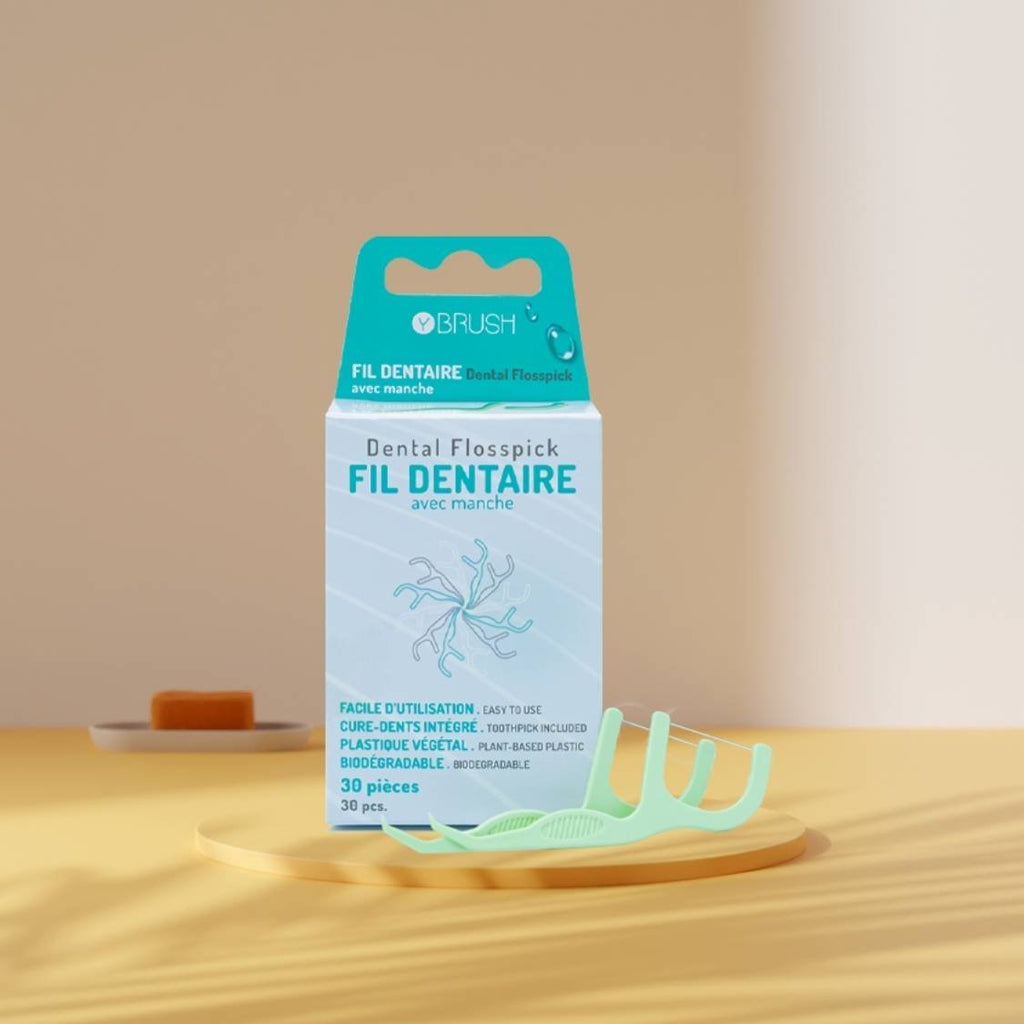 Fil dentaire avec manche (30 unités) - Lot de 2 – Y-Brush